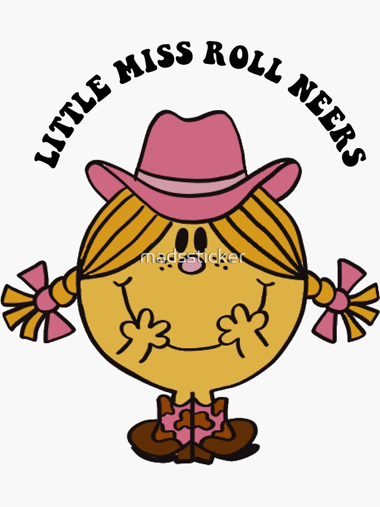 "Little Miss Roll Neers " Sticker for Sale by madssticker | Redbubble