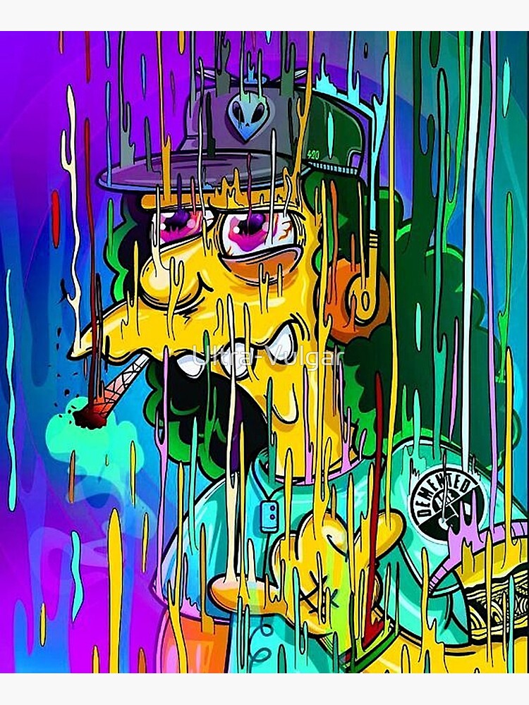 "Otto the bus driver trippy psychedelic dripping design" Poster for ...