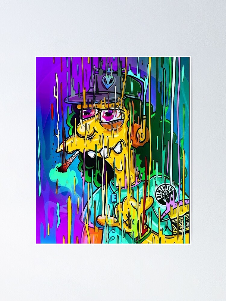 "Otto the bus driver trippy psychedelic dripping design" Poster for ...