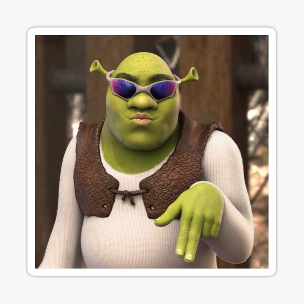 "Cute Shrek " Sticker for Sale by Picasio | Redbubble