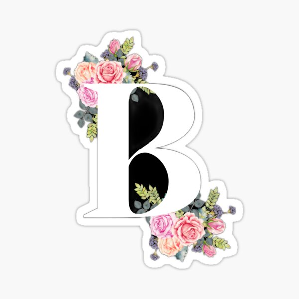 "Letter 'B'" Sticker for Sale by ColorsCrafts | Redbubble