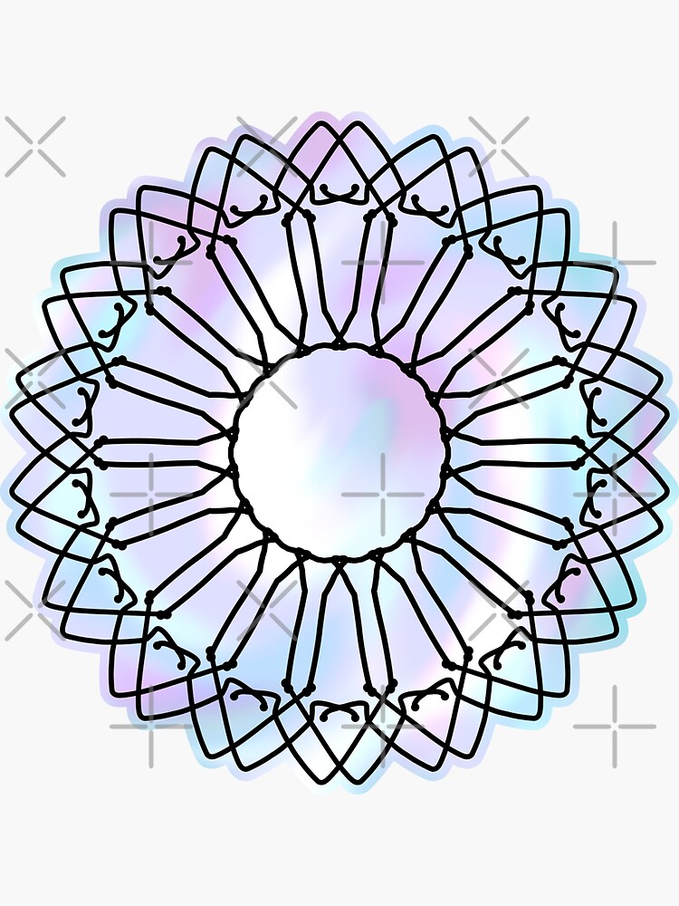 "Pastel Marbled Mandela Design (Subtle Trans Flag)" Sticker for Sale by ...