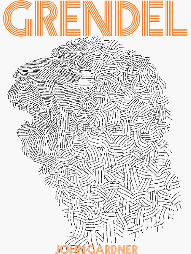 "Grendel by John Gardner" Sticker for Sale by Obliterature | Redbubble