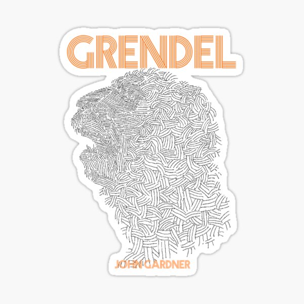 "Grendel by John Gardner" Sticker for Sale by Obliterature | Redbubble