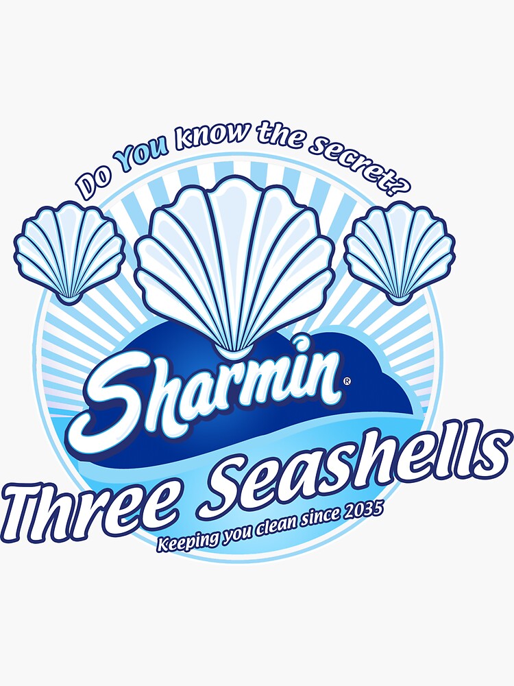 " Three Seashells : Inspired by Demolition Man" Sticker by WonkyRobot ...
