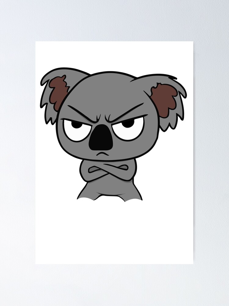"Cartoon Angry Koala collection - Hogarth Arts" Poster for Sale by ...