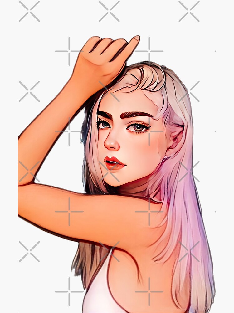 "Cute Girl Hands Up" Sticker for Sale by dhoffeld | Redbubble