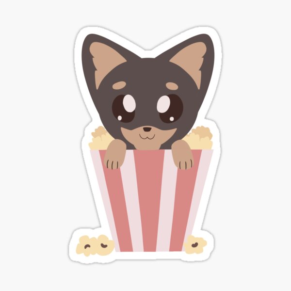 "Chibi Phoebe Popcorn" Sticker for Sale by AzureRose | Redbubble