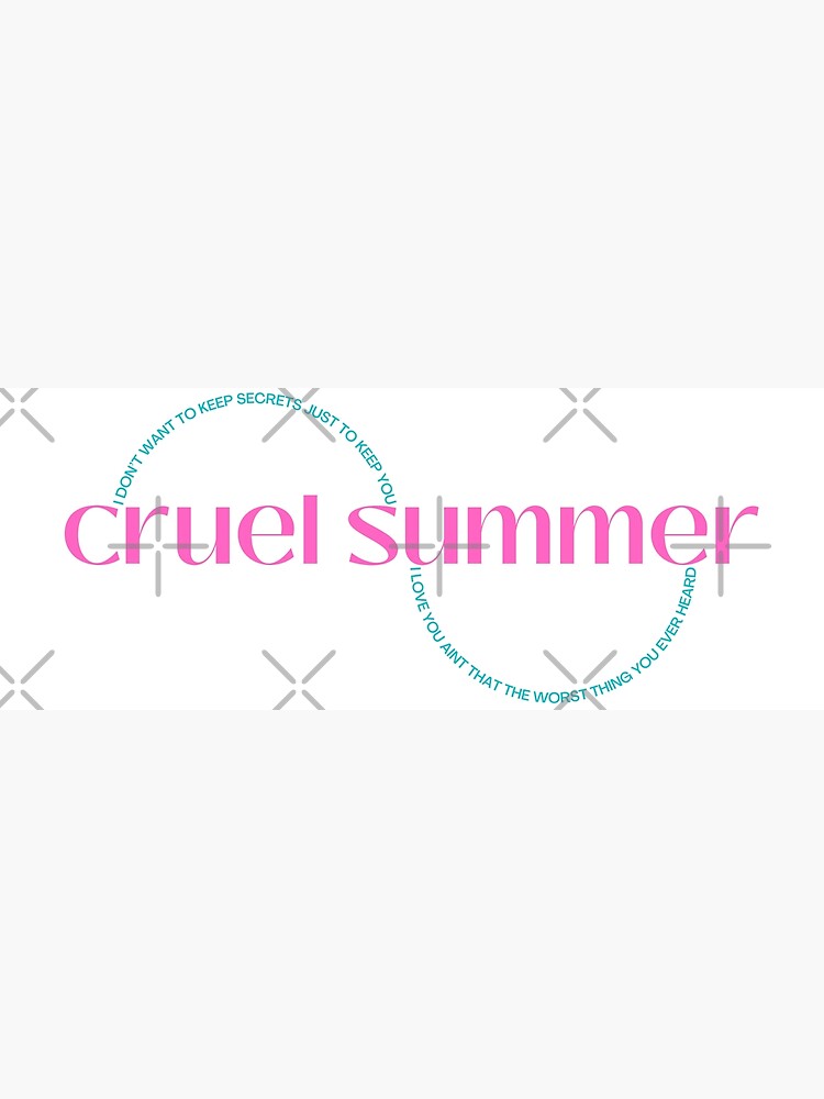 "Taylor Swift cruel summer" Poster for Sale by sarahswiftie | Redbubble