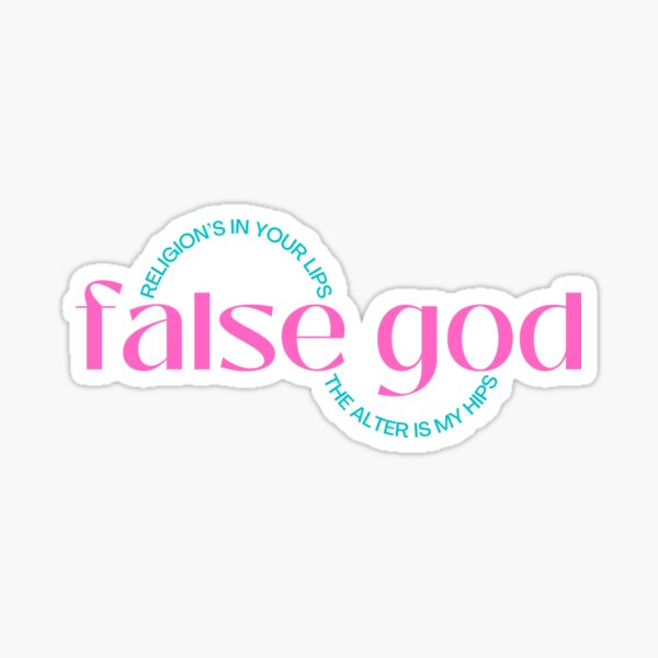 "Taylor Swift false god" Sticker for Sale by sarahswiftie | Redbubble