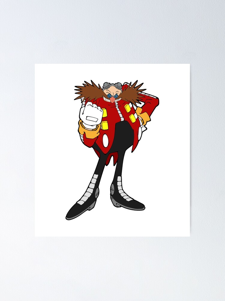 "Sonic The Hedgehog dr eggman Sticker Design funny Sonic The Hedgehog ...