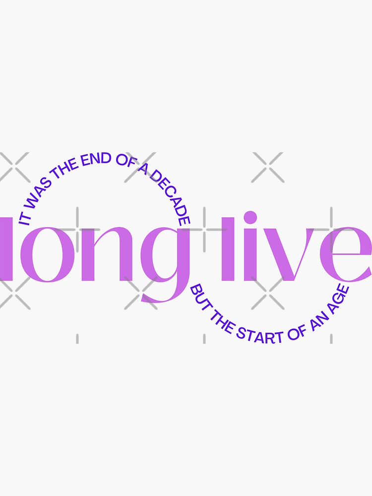 "Taylor Swift long live" Sticker for Sale by sarahswiftie | Redbubble