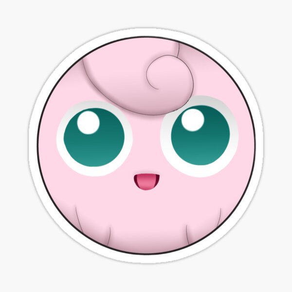 "JIGGLYPUFF POKEMON" Sticker for Sale by tanimotoshigeru | Redbubble