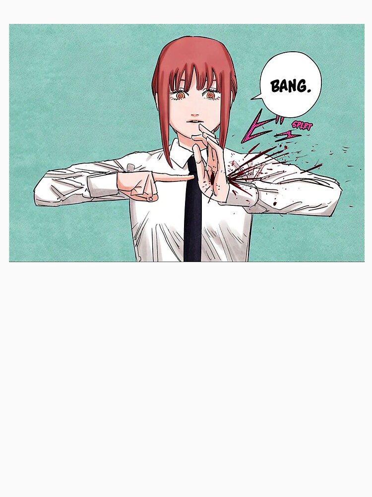 "Makima Hand Shot Bang" T-shirt for Sale by Skythink | Redbubble ...