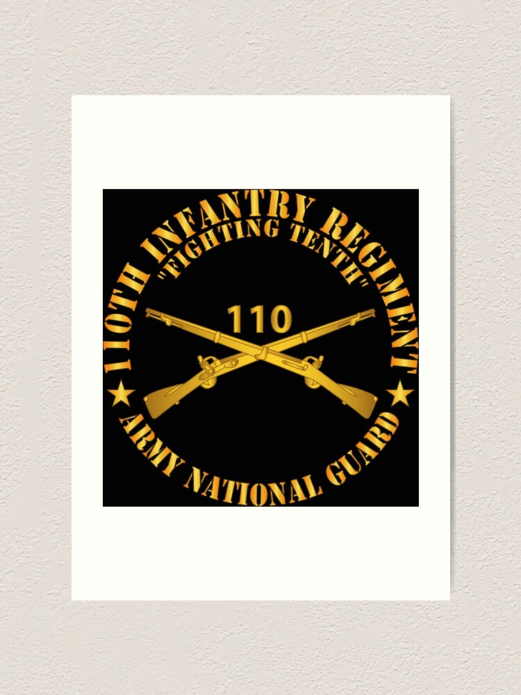 "110th Infantry Regiment - Fighting Tenth - Br - ARNG X 30000" Art ...