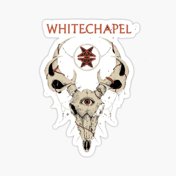 "Music Vintage Retro Desain Whitechapel Band More Then Awesome" Sticker ...