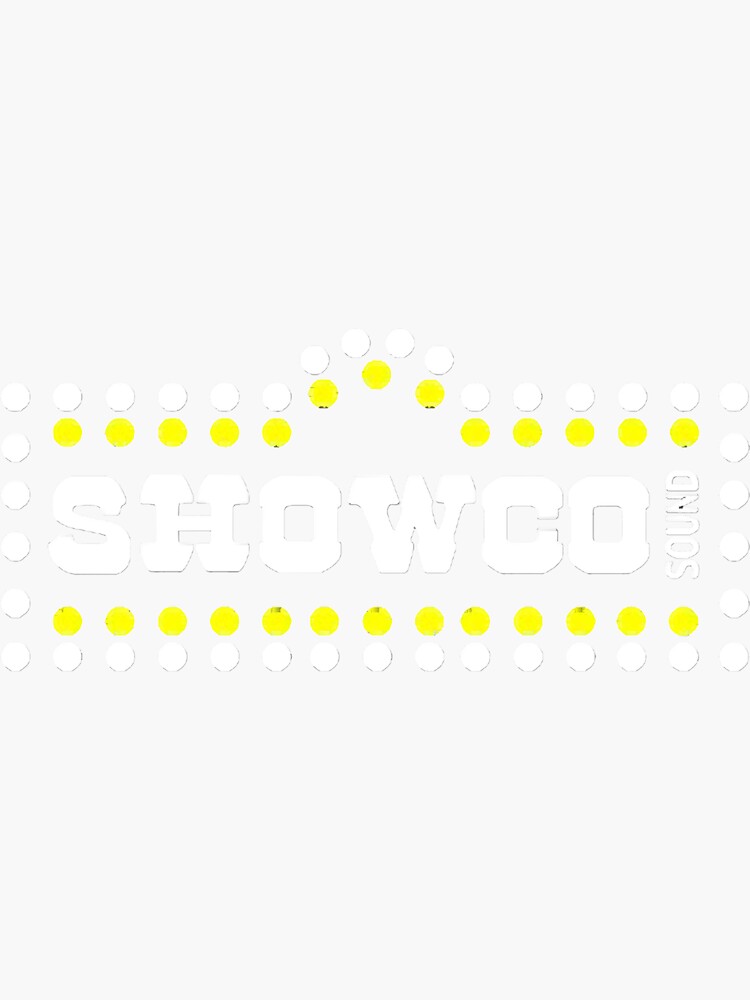 "Showco sound" Sticker for Sale by LeishaBadger | Redbubble