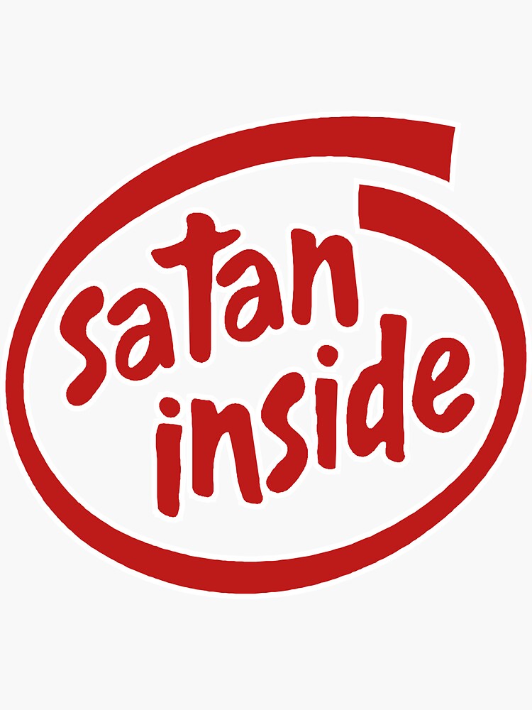 "Satan inside" Sticker for Sale by Yeniskel Ortega Soto | Redbubble