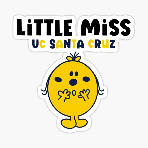 "Little Miss UC Santa Cruz" Sticker for Sale by BrierRoseAndCo | Redbubble