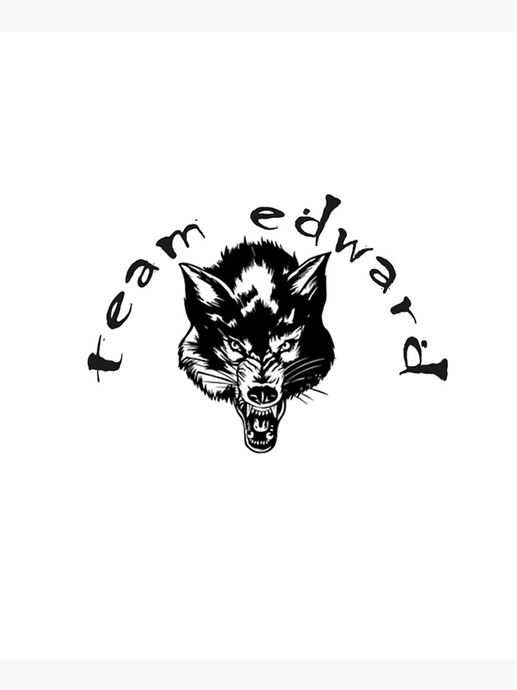 "Team Edward wolf face " Sticker for Sale by VernReece65 | Redbubble
