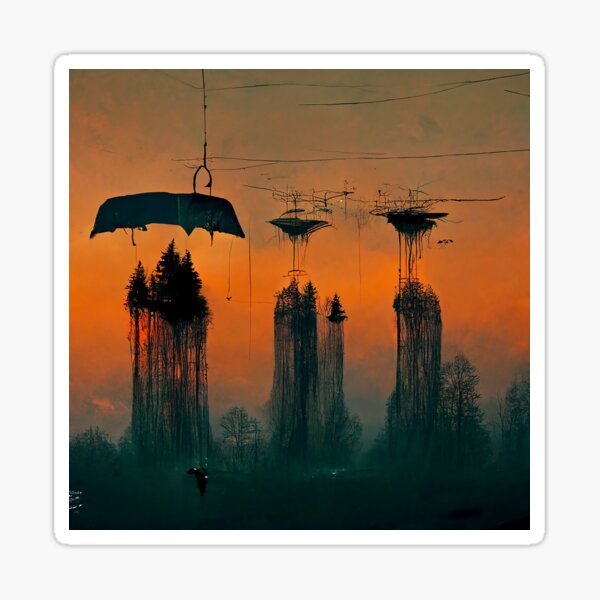 "The Upside Down" Sticker for Sale by GreenskullAI | Redbubble