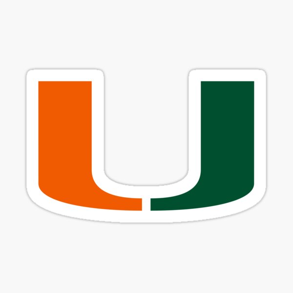 "Miami Hurricanes logo " Sticker for Sale by Erniasaka | Redbubble