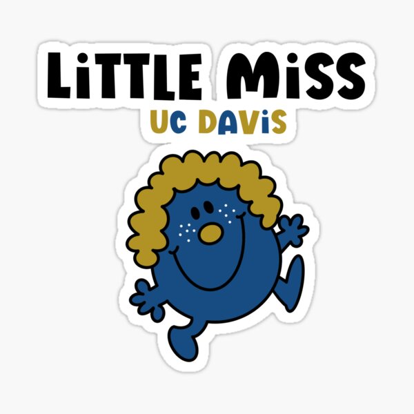 "Little Miss UC Davis" Sticker for Sale by BrierRoseAndCo | Redbubble