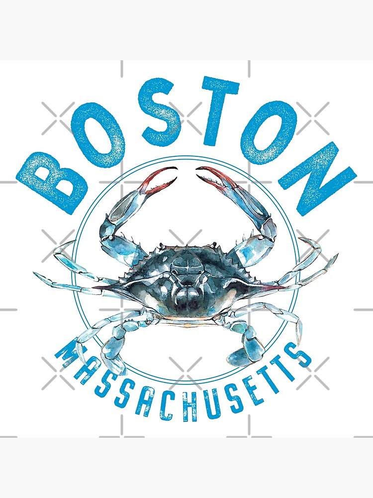 "Boston Massachusetts Blue Crab Design" Poster for Sale by ...