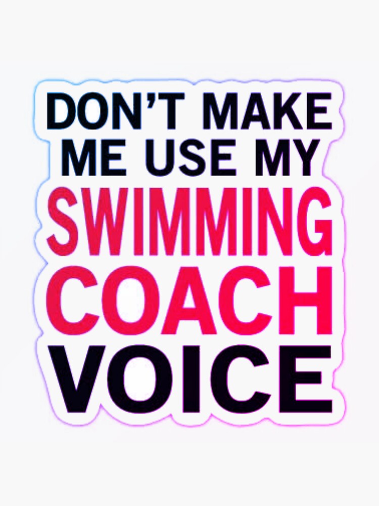 "Swim fast and keep clam" Sticker for Sale by Boody11 | Redbubble