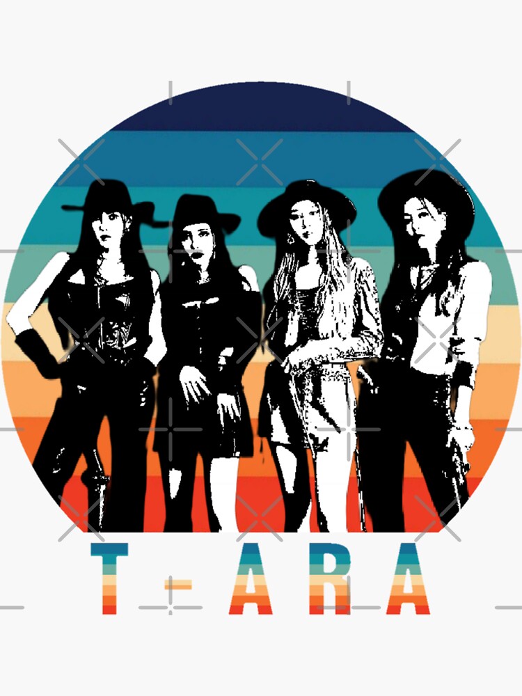 "T-ARA Retro Stripes" Sticker for Sale by AliffStudio | Redbubble