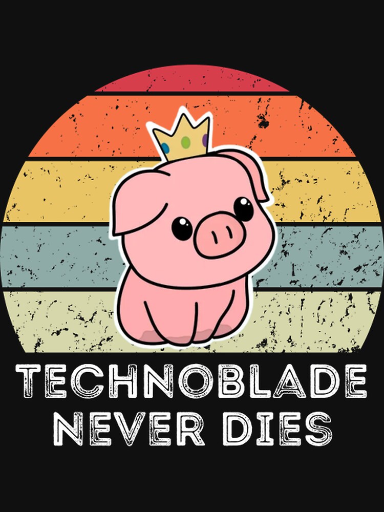 "Technoblade never dies vector - Technoblade " T-shirt for Sale by ...
