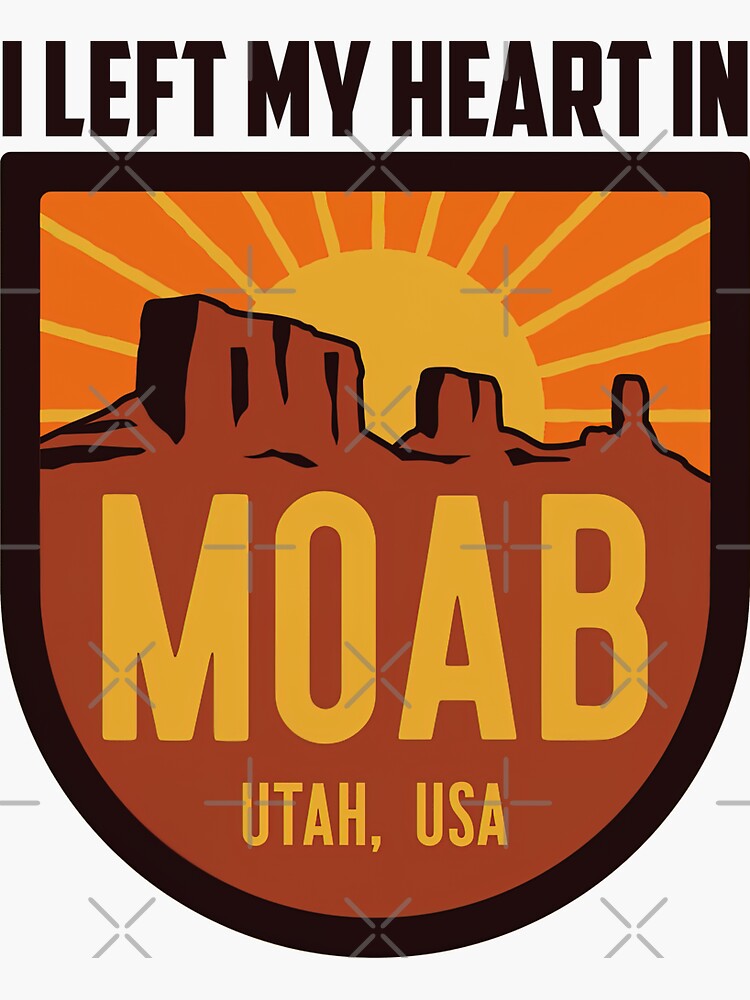"Moab Utah, I Left My Heart in Moab Utah, Vintage, Arch, Sunset ...