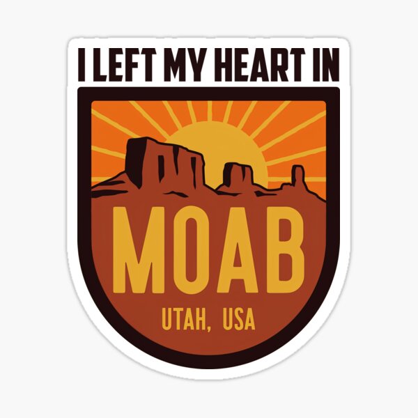 "Moab Utah, I Left My Heart in Moab Utah, Vintage, Arch, Sunset ...