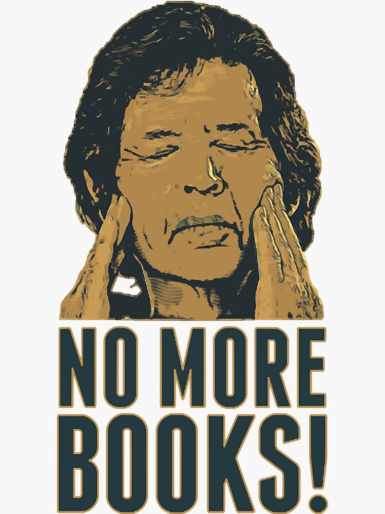 "Neil Breen - NO MORE BOOKS! " Sticker for Sale by KellyWang27602 ...