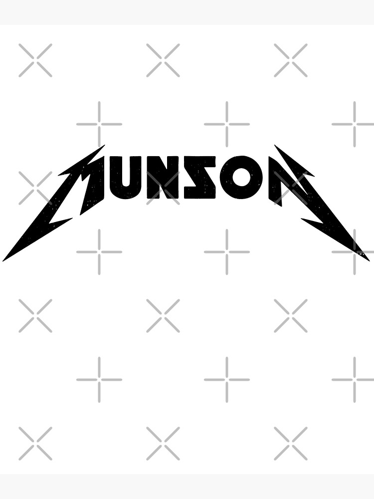 "MUNSON - metal logo" Art Print for Sale by Primotees | Redbubble