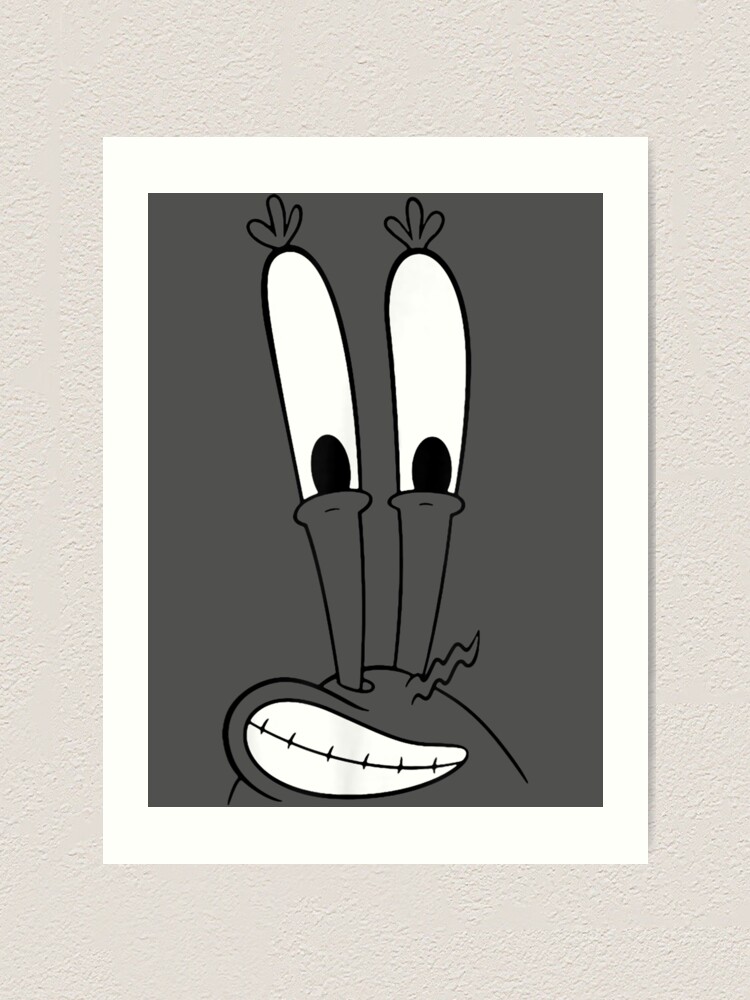 "SpongeBob SquarePants Mr. Krabs Smiling Big Face" Art Print for Sale ...