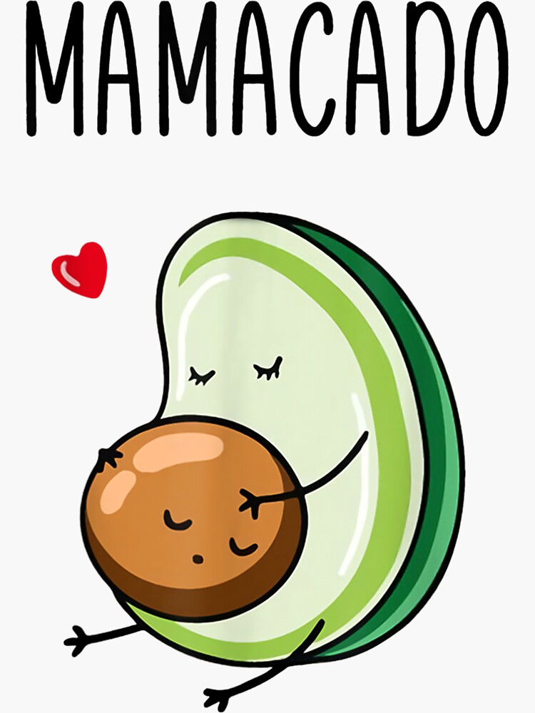 "Mamacado Avocado Pregnant Mom Pregnancy Avo" Sticker for Sale by ...