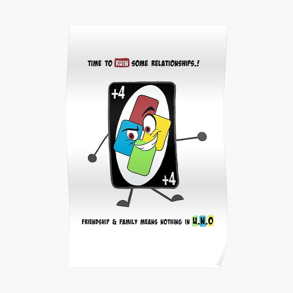 "UNO Cards" Poster for Sale by HERSHE5 | Redbubble