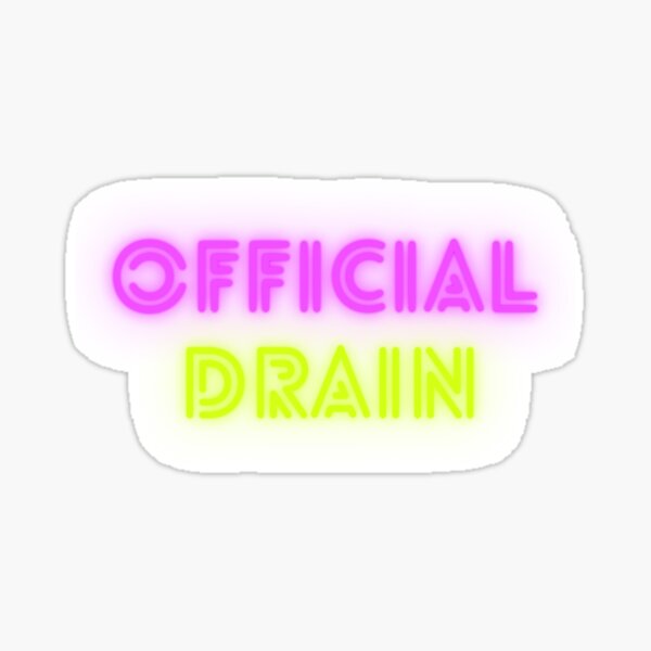 "official drain party" Sticker for Sale by DPBros | Redbubble