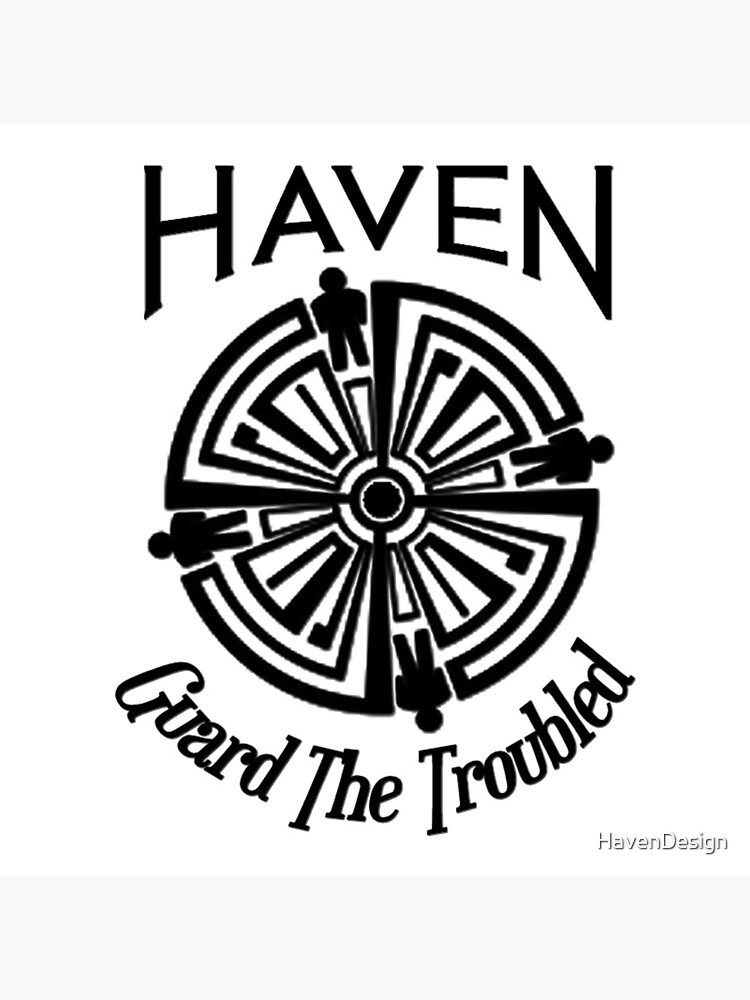 "Haven Troubled Tattoo Black Logo" Canvas Print for Sale by HavenDesign ...