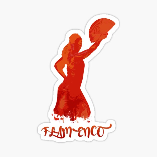 "Flamenco Dancer " Sticker by ErianAndre | Redbubble