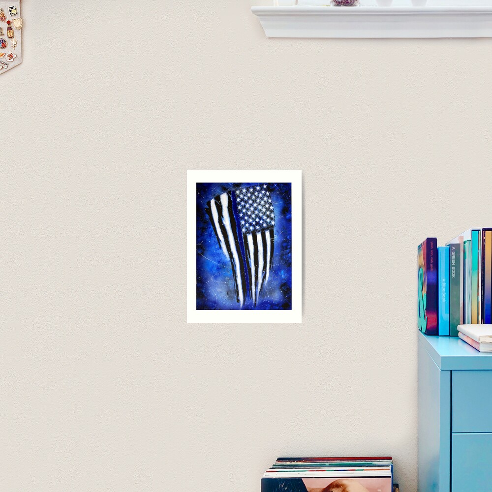 "Thin Blue Line" Art Print for Sale by klentz | Redbubble