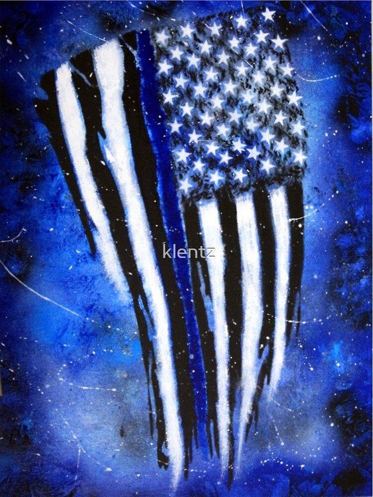 "Thin Blue Line" Art Print for Sale by klentz | Redbubble