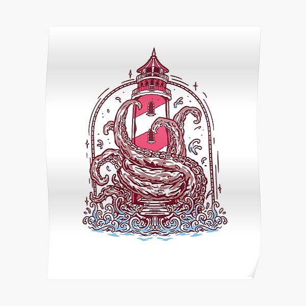 "sea monster" Poster for Sale by DerSenat | Redbubble