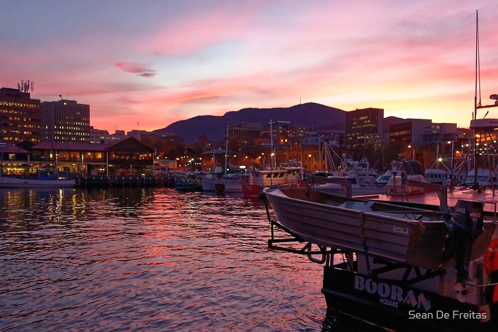 "Constitution Dock Sunset - Hobart, Tasmania" by Sean De Freitas ...