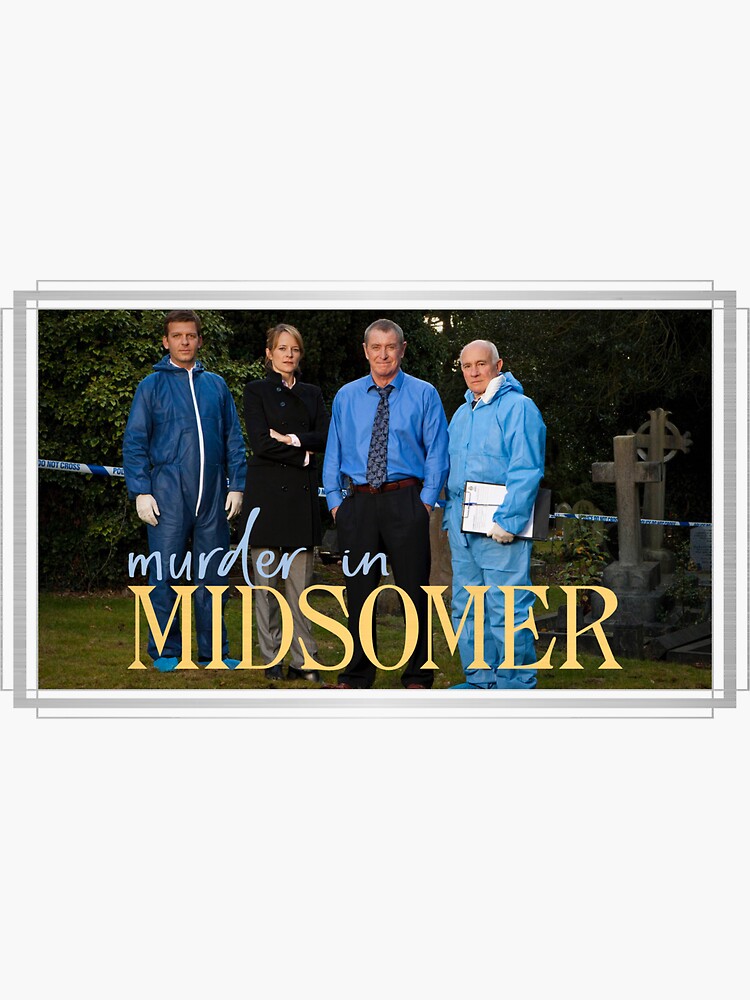 "Murder in Midsomer #2" Sticker for Sale by PawsitiveMum3 | Redbubble