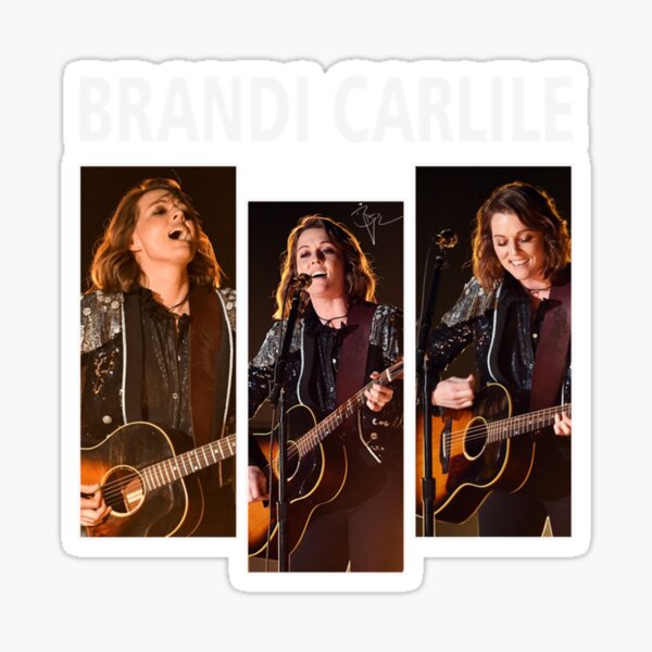 "Brandi Carlile Playing Guitar " Sticker for Sale by SeeTrendShirts ...