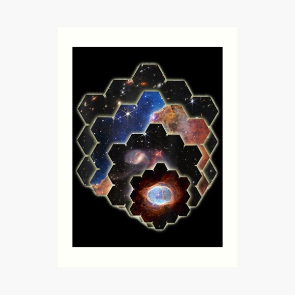 "Webb's First Images Layered NASA Webb Space Telescope JWST" Art Print ...