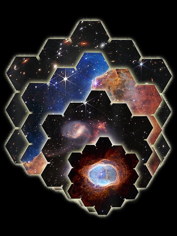 "Webb's First Images Layered NASA Webb Space Telescope JWST" Art Print ...