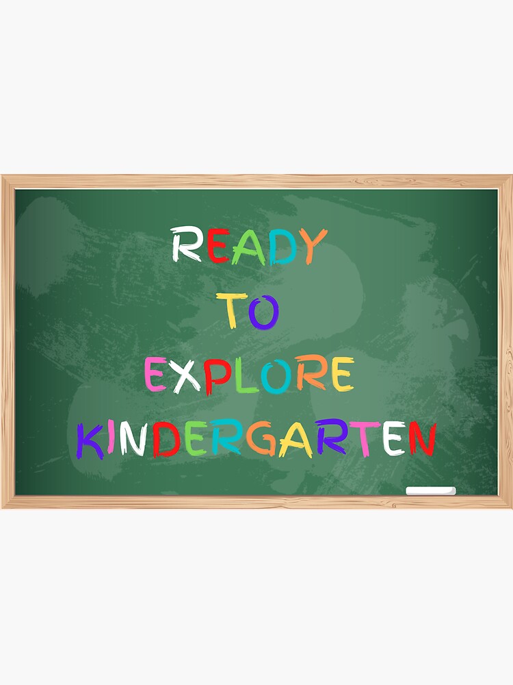 "Ready To Explore Kindergarten" Sticker for Sale by CreeDesigns723 ...